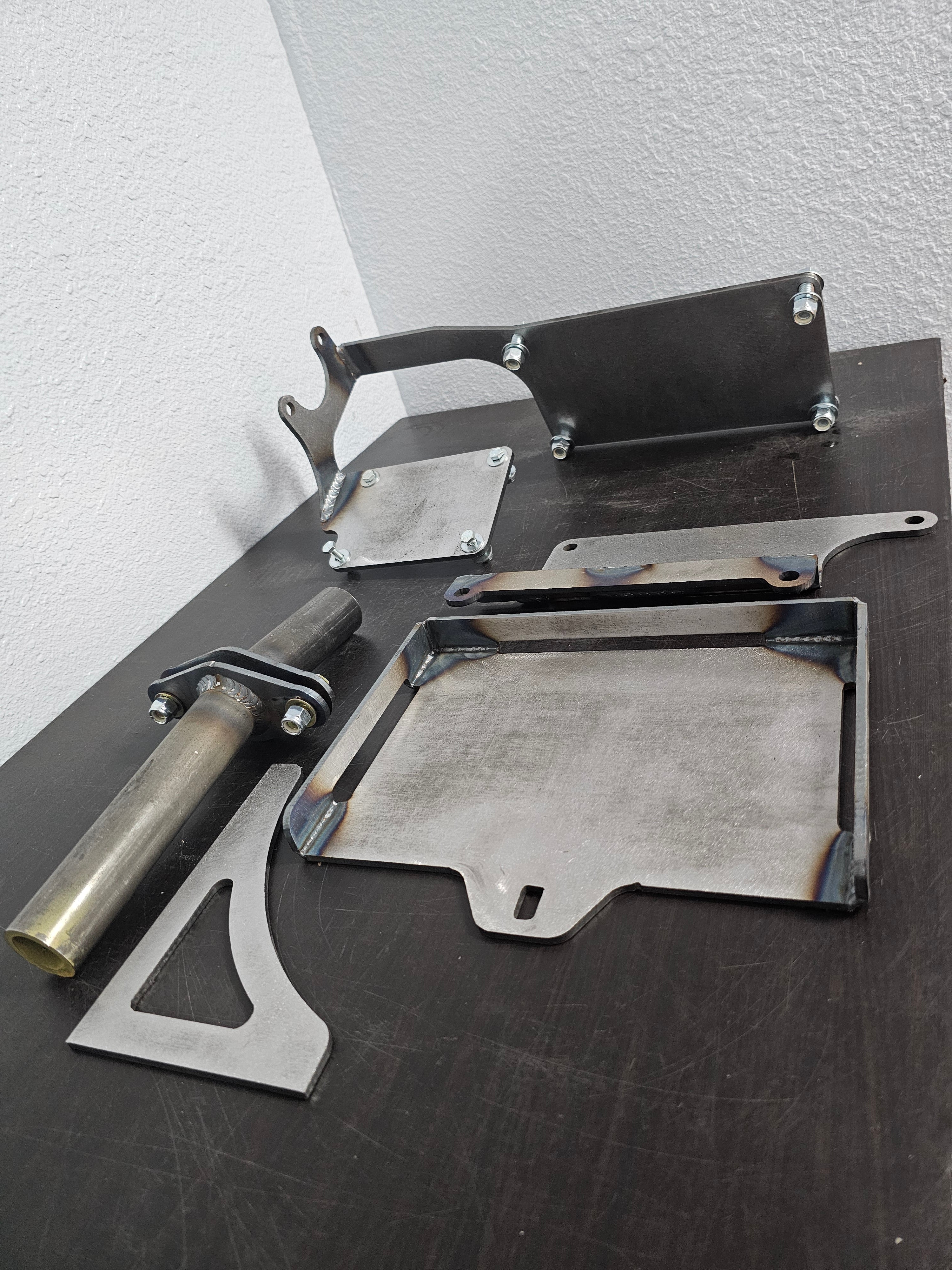 96-98 Chevy/GMC OBS Vortec v8 relocation bracketry – Kaotic Metalworks